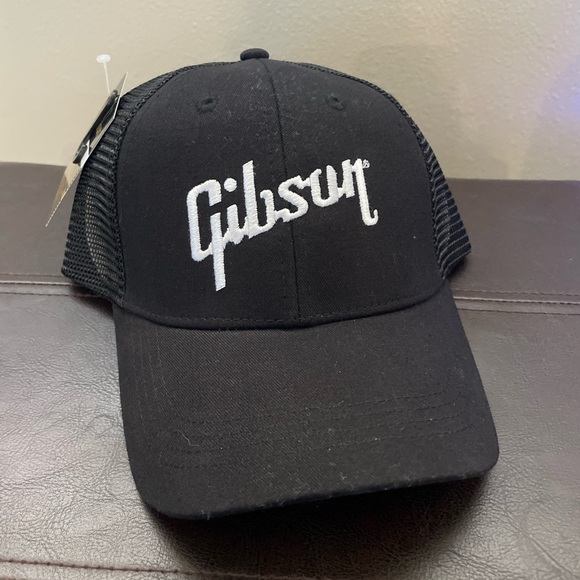 Gibson | Accessories | New Gibson Black Trucker Snapback Hat Gibson ...